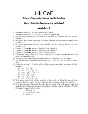 Revised OOP Chapter Classes And Objects In Java Chapter Two Objects And Classes