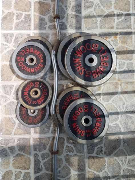 원판바벨 일괄 총 61k 당근 중고거래