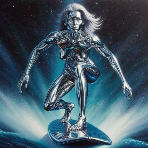Female Silver Surfer Impressionist Style 2 By K Train98 On Deviantart
