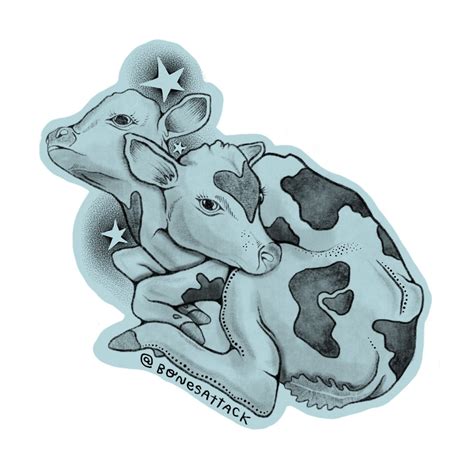 Two Headed Calf Sticker Etsy