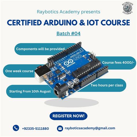 Raybotics Academy On Linkedin Iot Arduino Course