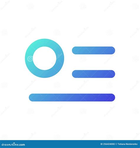 Menu Notification Pixel Perfect Gradient Linear Ui Icon Stock Vector