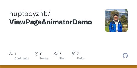 Github Nuptboyzhb Viewpageanimatordemo
