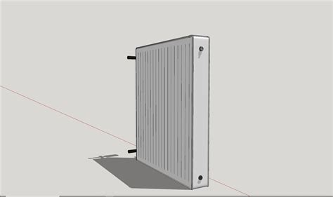 现代白色整片暖气片su模型 生活用品 土木在线