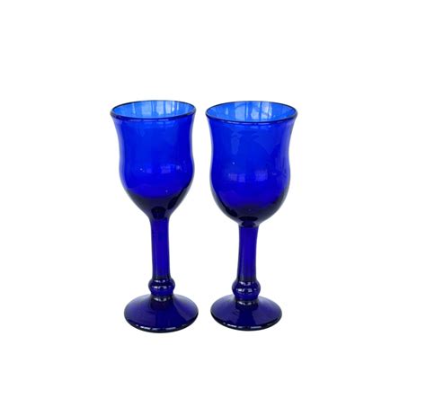 Glass Goblets Set Of 2 Sapphire Shop Palestine