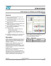 Datasheet Hk Stm Studio 8770128 Pdf STM STUDIO STM Studio For STM32 And STM8 Devices Data
