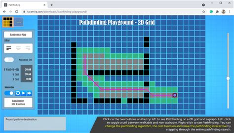 2d grid based pathfinding using c and unity faramira
