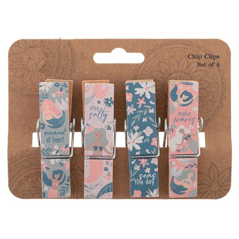 Mermaid Coastal Chip Clips