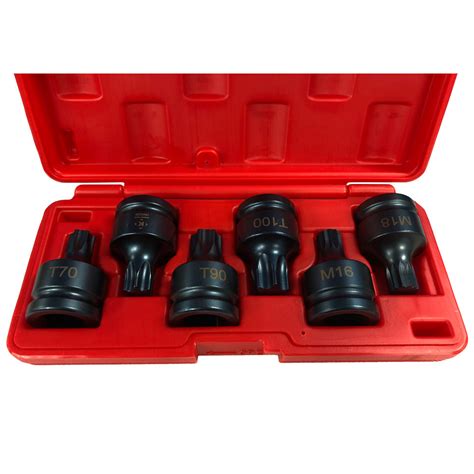 Torx Star And Spline Impact Socket Set Dr 3 4 6 Pcs German Specialty Tools