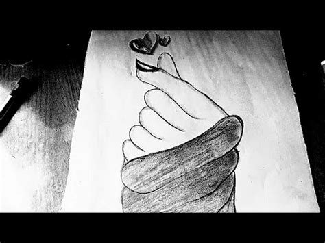 Hand Drawing For Beginners With Pencil Scetch Step By Step Water 💦 Drop Heart 💜 ️ Art Video