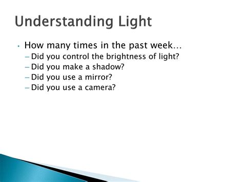 Ppt Understanding Light Powerpoint Presentation Free Download Id