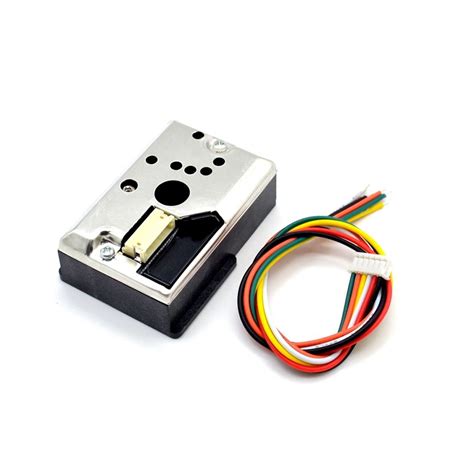 new gp2y1014au0f compact optical dust sensor smoke particle sensor pm2 5 detector with cable
