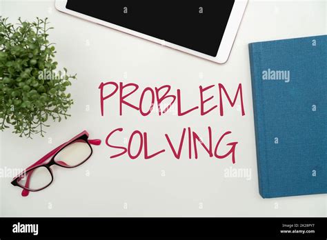 Writing Displaying Text Problem Solving Business Idea To Find An Answer Or Means Of Effectively