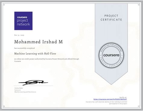 mohammed irshad m on linkedin machinelearningjourney courseracertified