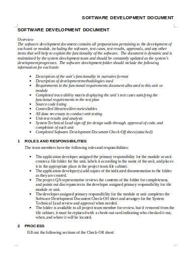 Free 10 Software Documentation Samples And Templates In Ms Word Pdf