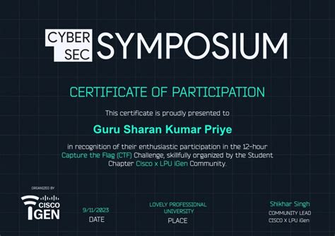 Guru Sharan Kumar Priye On Linkedin Ctfchallenge Cybersecurity