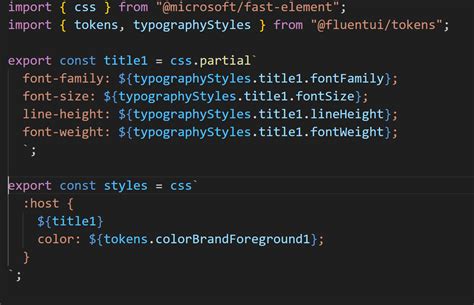 Feature Expose Fluent TypographyStyles As Css Partials Issue Microsoft Fluentui