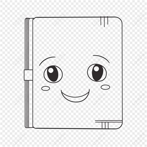 행복한 작은 책 색칠 페이지 개요 스케치 드로잉 벡터몸짓개요 예술 Png 일러스트 무료 다운로드 Lovepik