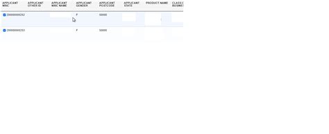 Unable To Find Check Box Selected Or Not In A Dynamic Table With N Rows