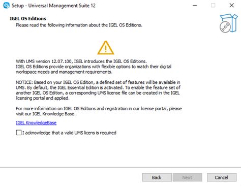 Updating The Igel Ums Under Windows