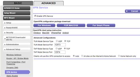 problem configuring nighthawk ac1900 d7000 with openvpn netgear