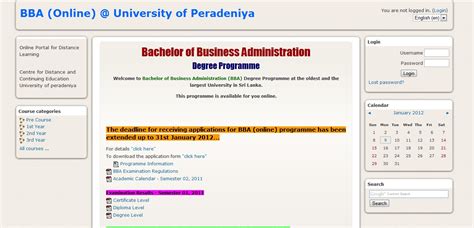 Bachelor Of Business Administration Bba Online Degree Programme By University Of Peradeniya