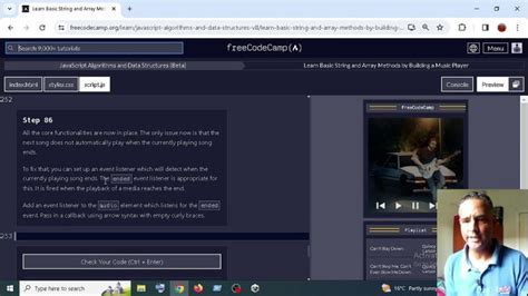 Learn Basic String And Array Methods By Building A Music Player Step 86 Freecodecamp 2024