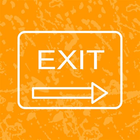 Unique Exit Vector Icon 18737475 Vector Art At Vecteezy