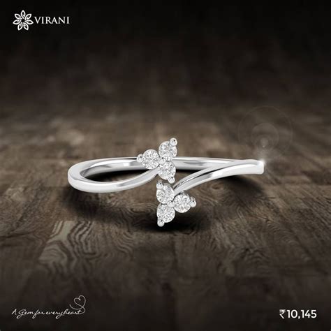 Ivy Twin Cluster Diamond Ring Shop Now Https Goo Gl Emrcyi Only At Rs