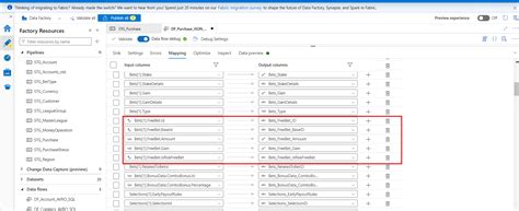 Azure Data Factory Error Input Column Columnname In Mapping Cannot