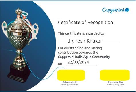 Jignesh Khakhar On Linkedin Capgemini India Agile Community Lifeatcapgemini