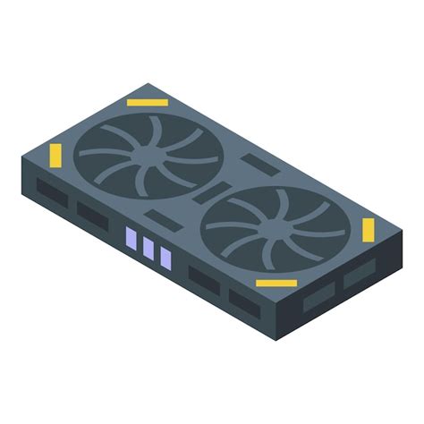 Premium Vector Powerful Gaming Graphics Card Cooling System Isometric