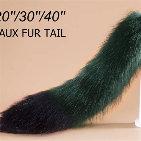 Black Fox Tail Butt Plug Etsy