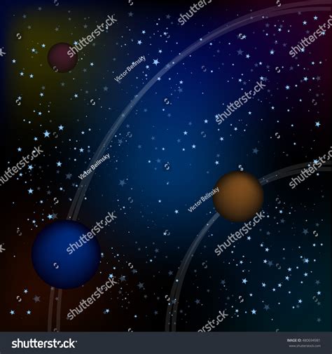 Scifi Space Background Ui Game Illustration Stock Vector Royalty Free 480694981 Shutterstock
