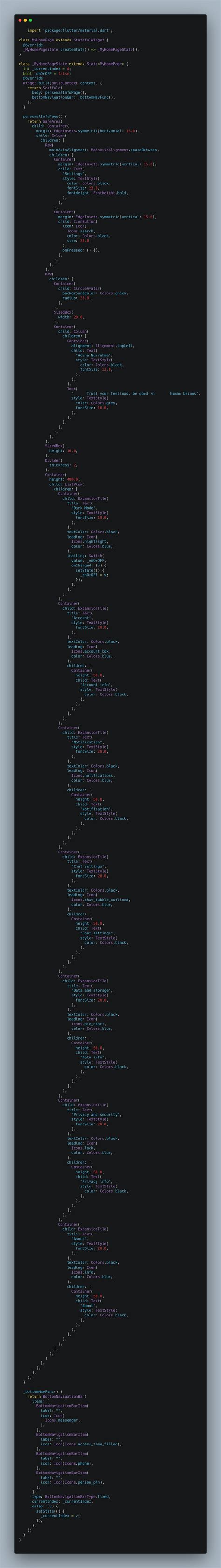 Flutter Framework Dagi Expansion Tile Widgeti By Nodirbekdekhkonov