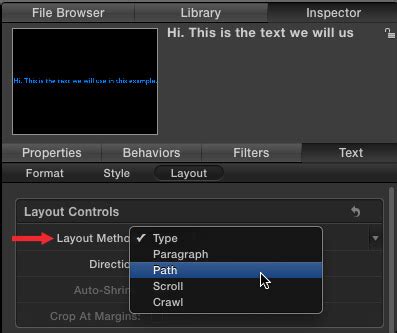 Motion Flow Text Around An Object Larry Jordan