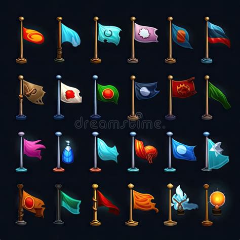 Emblem Flag Pole Game Ai Generated Stock Image Image Of Holiday Small 290934749