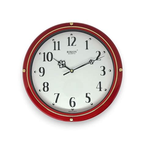 ᐉ Годинник настінний Rikon 9451 Червоний 1809919830 • Краща ціна в Києві Україні • Купити в