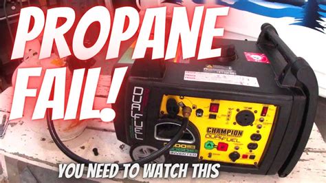 Propane Generator Fail Youtube
