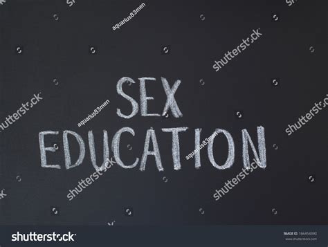 Sex Education Word On Blackboard Stock Illustration 166454390 Shutterstock