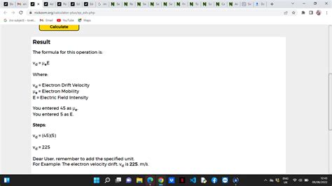 How To Calculate And Solve For Electron Drift Velocity Electrical