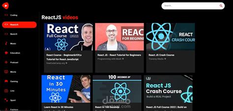 Youtube Project Clone With Rapidapi مستقل