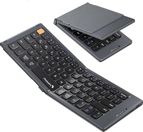 Protoarc Foldable Compact Keyboard Xk04 Portable Bluetooth Keyboard With Pu Leather
