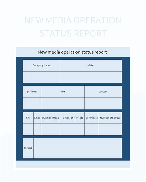 Free Status Templates For Google Sheets And Microsoft Excel Slidesdocs