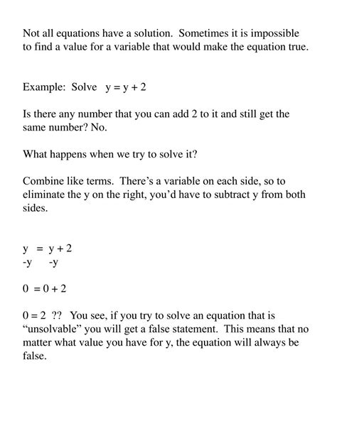Ppt Section 21 Solving Linear Equations Strategy For Solving