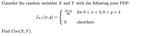 solved consider the random variables x and y with the