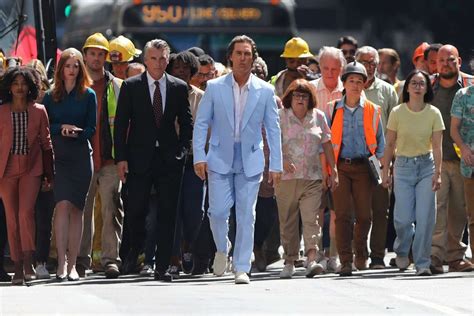 Matthew Mcconaughey Spotted Shooting Salesforce Commercial In L A