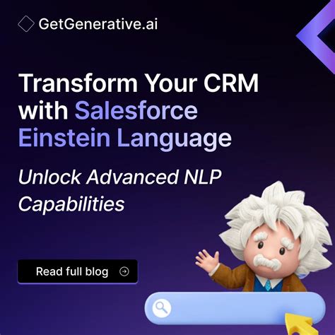 Boost Your Crm With Salesforce Einstein Language Getgenerativeai Posted On The Topic Linkedin