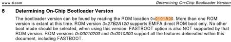 How To Check Bootloader Version Processors Forum Processors Ti E2e Support Forums