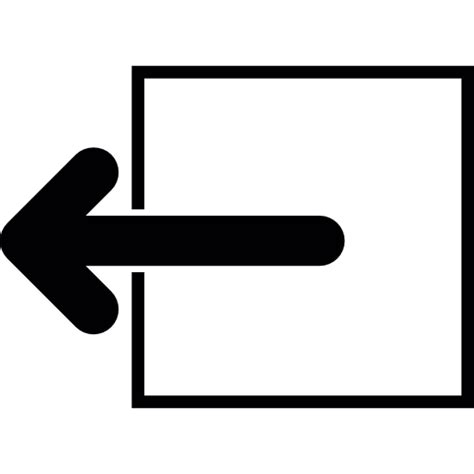 Interface Left Arrow Square Left Arrows Exit Squares Direction Icon